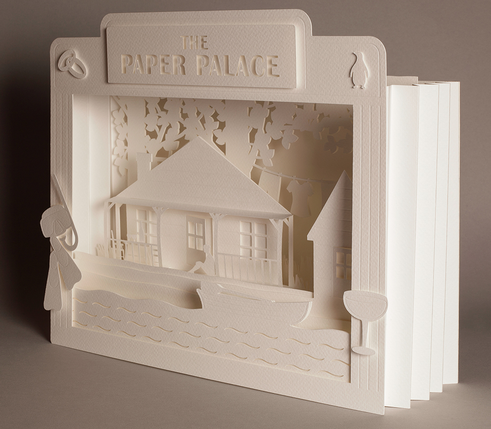 Paper Palace 3D Papercut Diorama illustration | Marina Rose